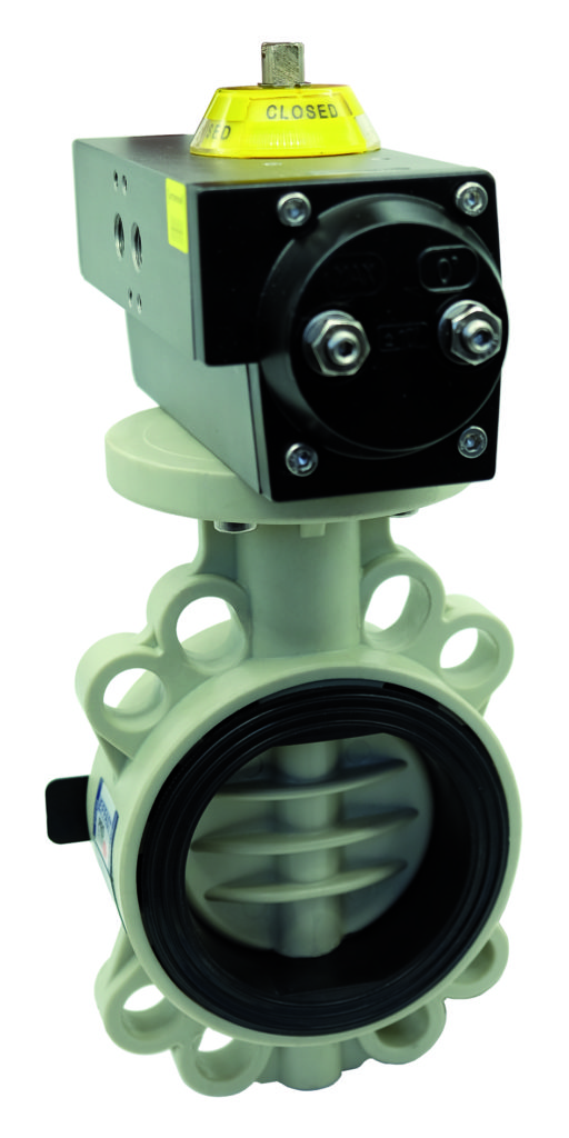 PP-H pneumatic PROFLOW® T butterfly valve - EFFAST