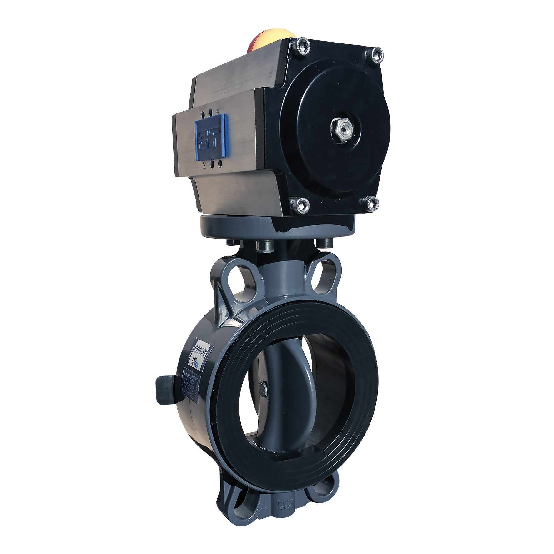 PVC-U pneumatic PROFLOW® P butterfly valve | EFFAST