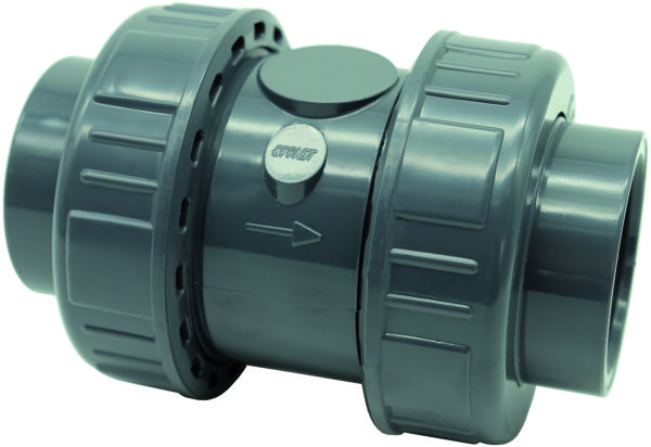 PVC-U true union spring check valve CV - EFFAST
